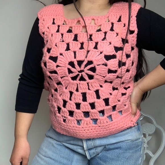 Vintage | Tops | Vintage Crochet Top | Poshmark